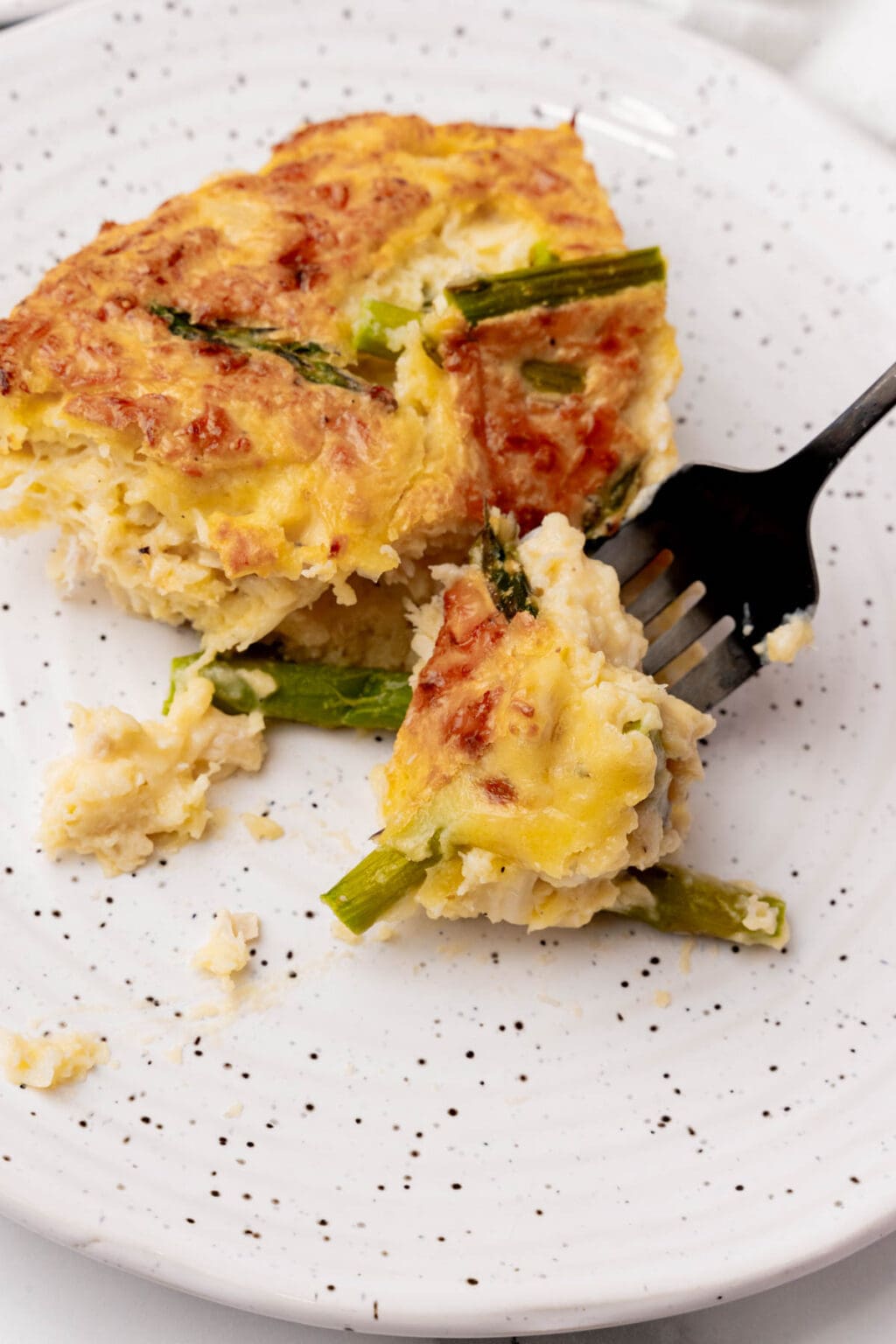 Crustless Crab Quiche with Asparagus - Diabetes Strong