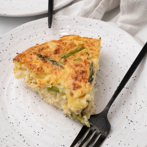 Crustless Crab Quiche with Asparagus - Diabetes Strong