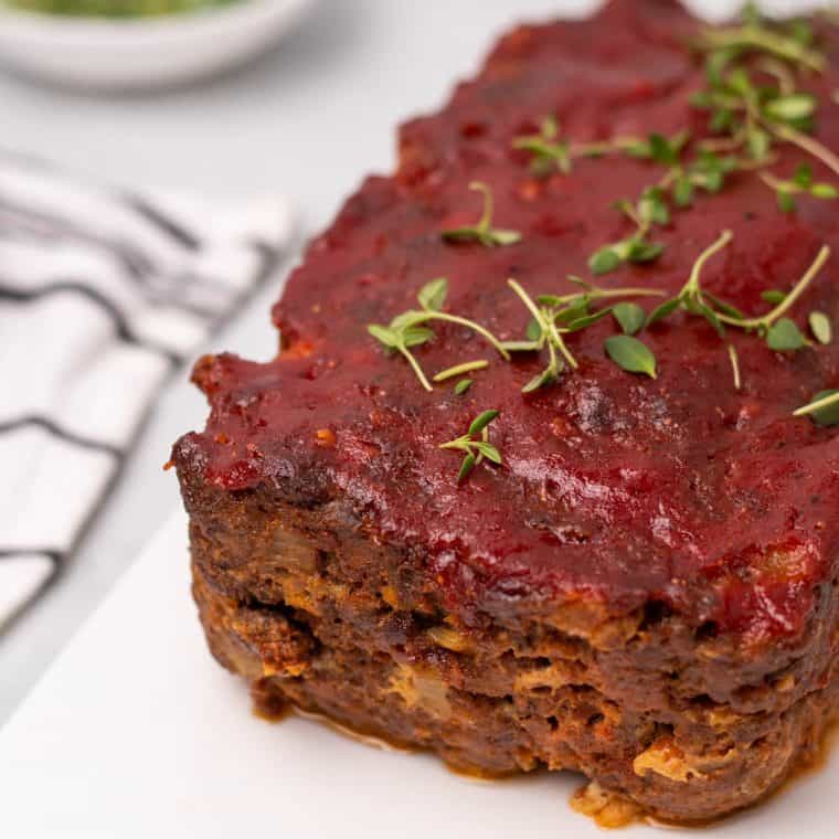 Keto Meatloaf with Tomato Glace - Diabetes Strong