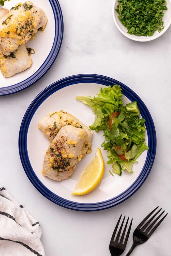 Baked Cod with Parmesan and Garlic Butter - Diabetes Strong