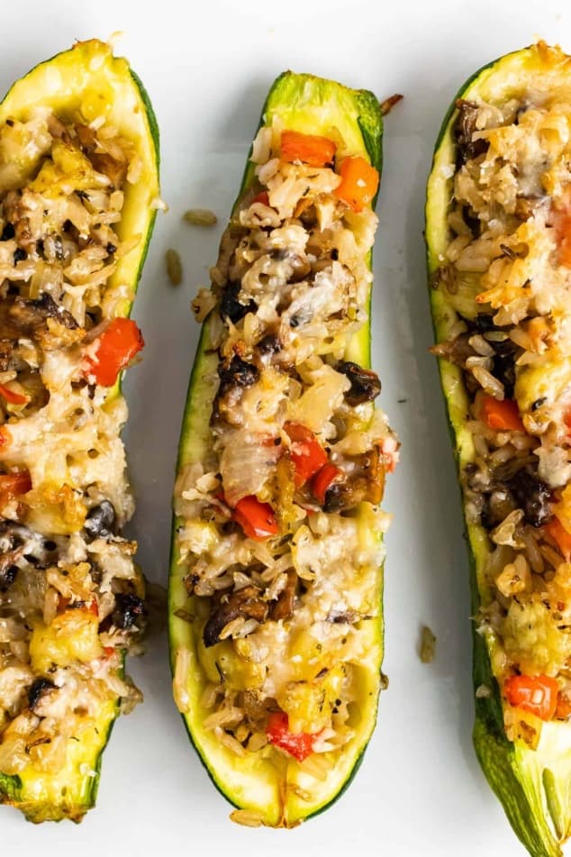 Vegetarian Stuffed Zucchini - Diabetes Strong