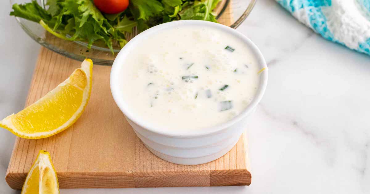 Creamy Lemon-Chive Dressing - Diabetes Strong