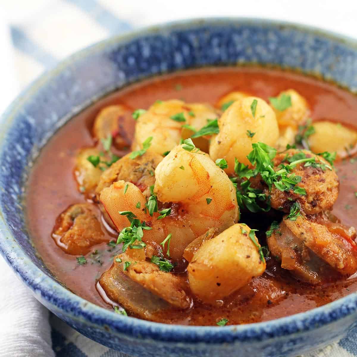 Seafood Sausage Gumbo - Diabetes Strong