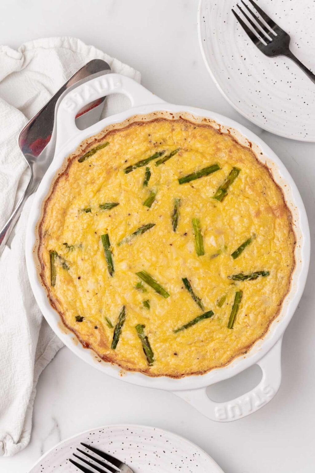 Crustless Crab Quiche with Asparagus - Diabetes Strong